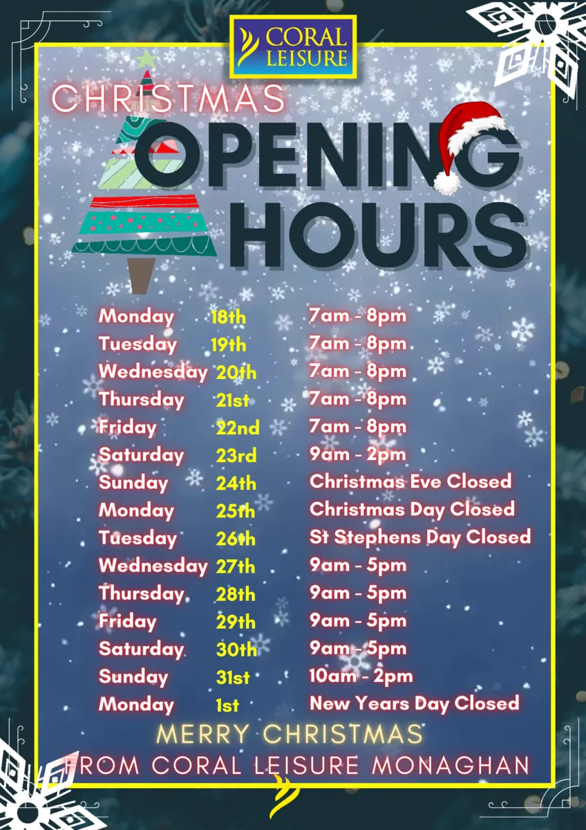 Festive Opening Hours 2023