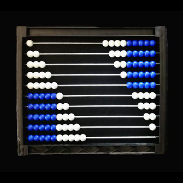 Abacus 100 Bead - Blue & White