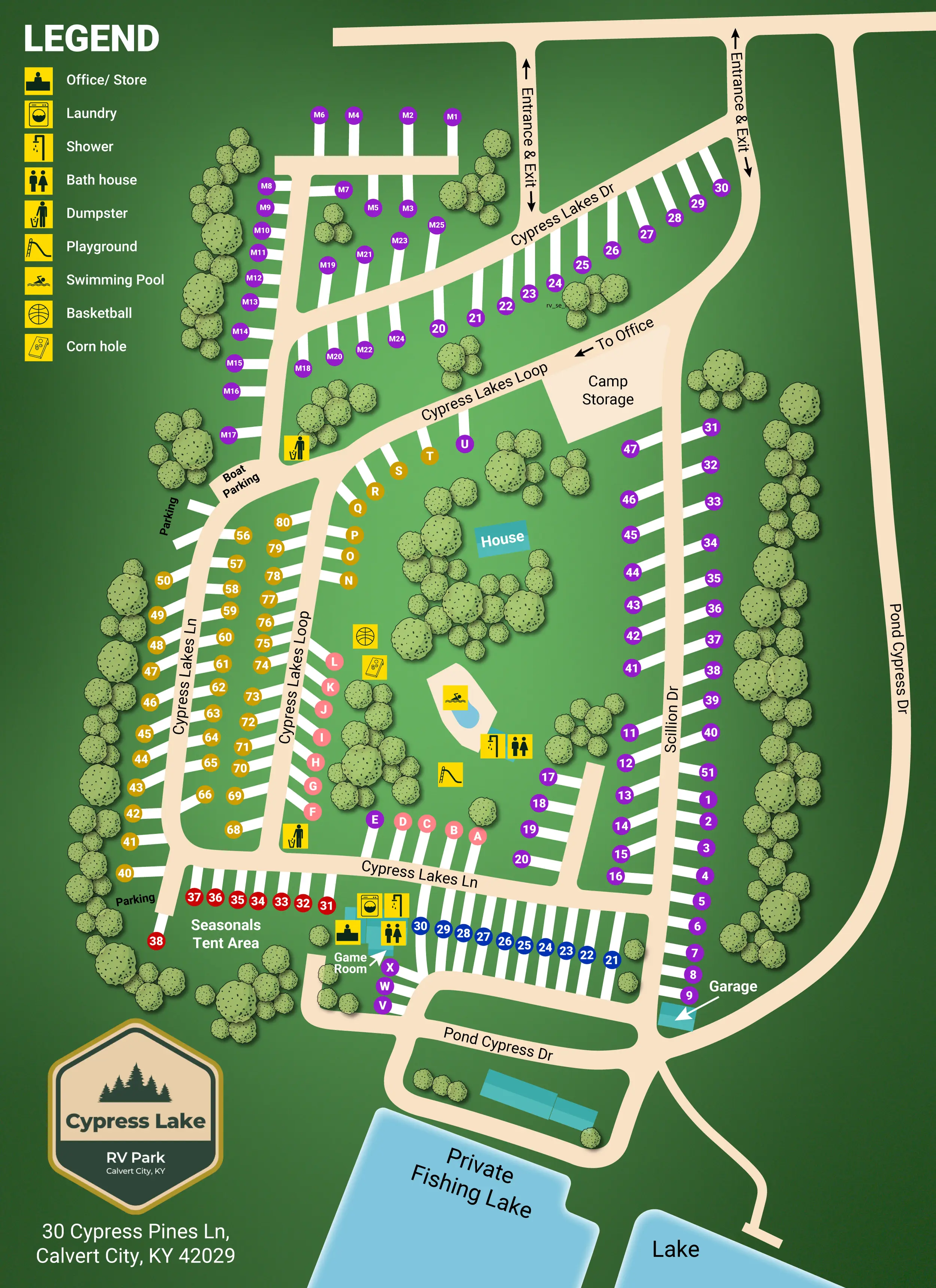 Cypress Lake RV Park in Calvert City, KY