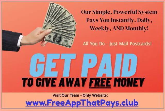 Get Paid Daily To Give Away Free Money!