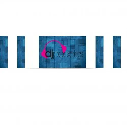 LED Video Wall Backdrop with 4 LED Columns