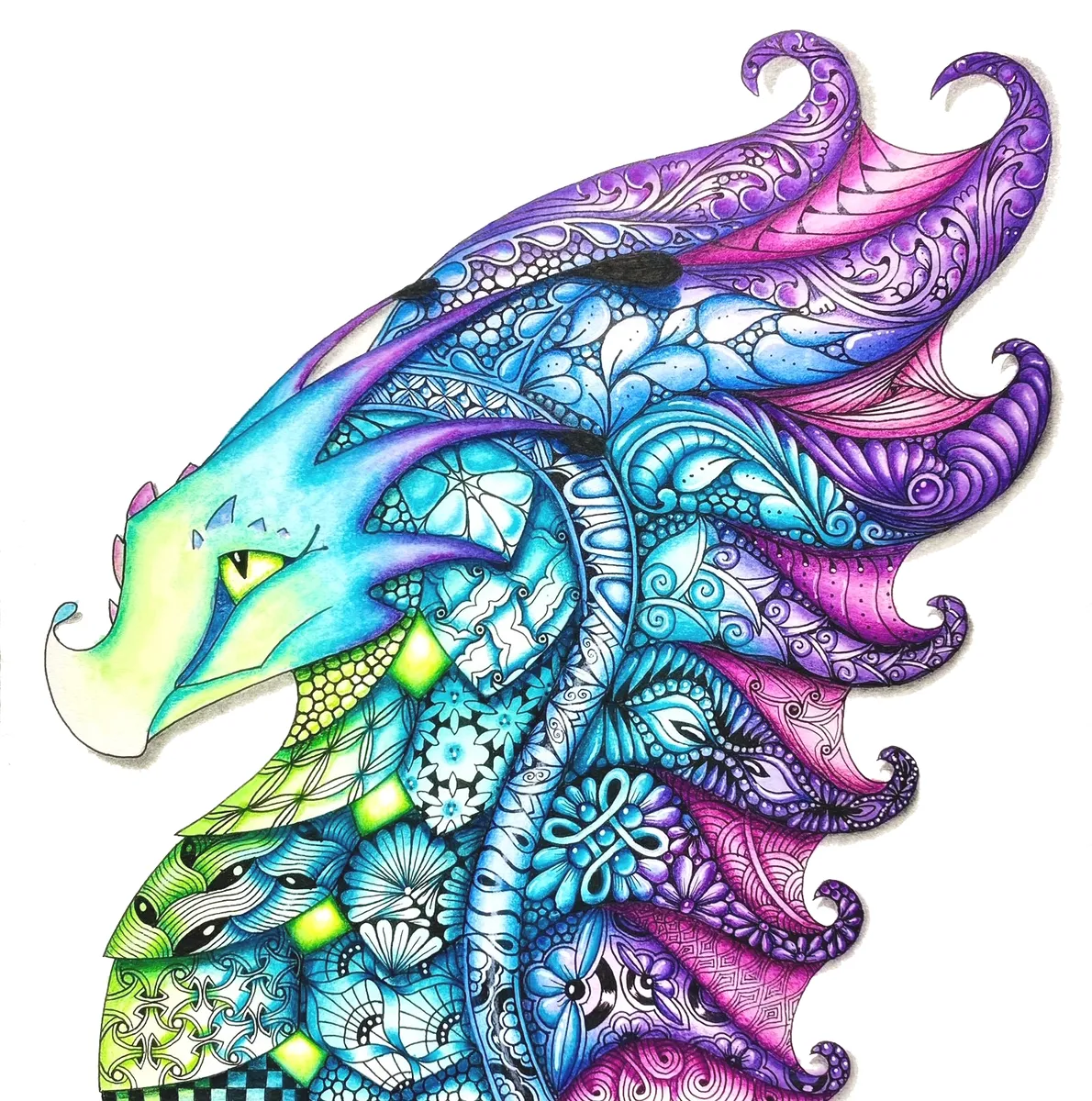 zentangle dragon