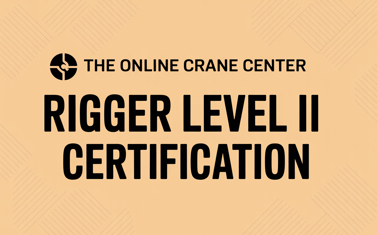 Rigger Level II Certification