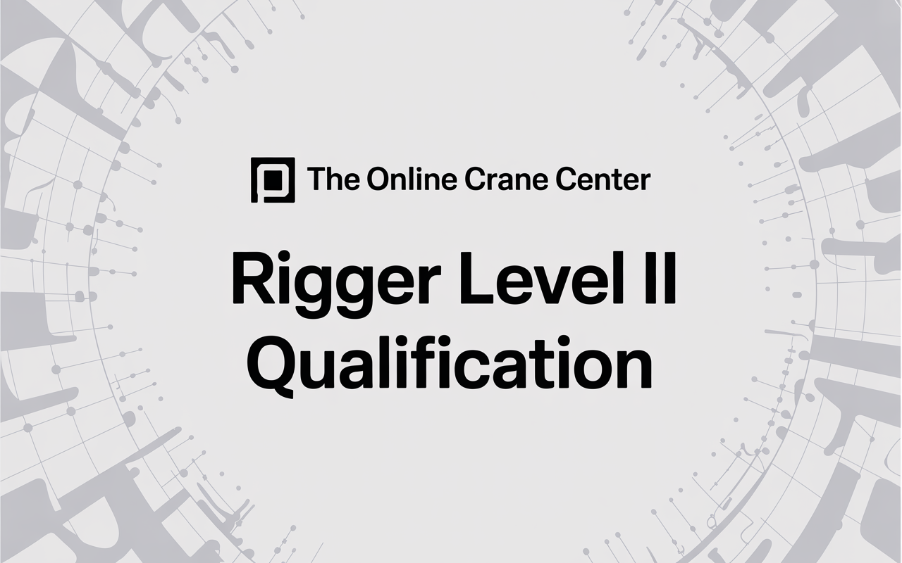 Rigger Level II Qualification