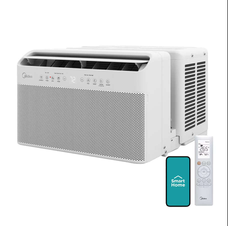 Midea 8,000 BTU White Window AC for 250 sq ft