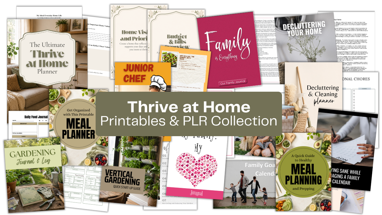 Thrive at Home PLR Collection - JV Info