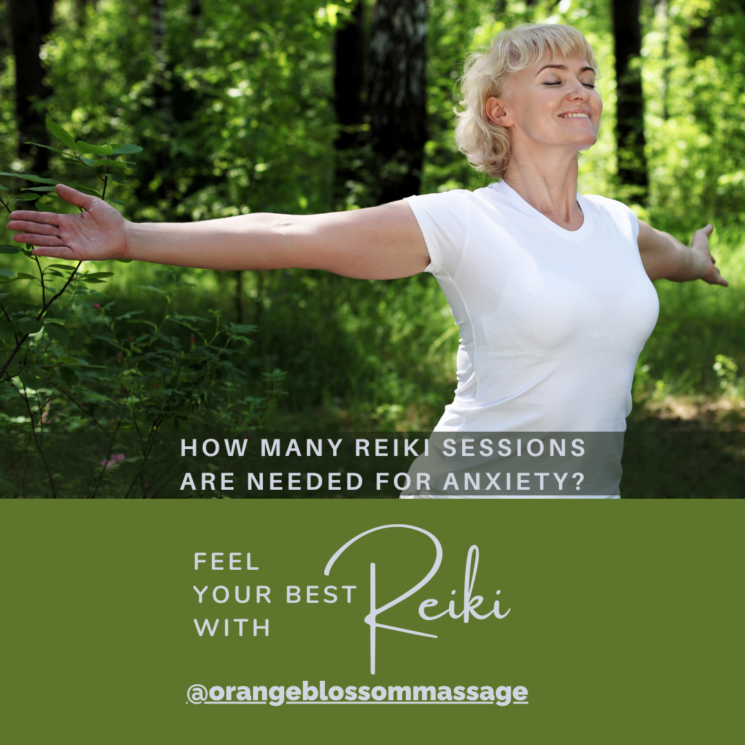 How many Reiki sessions are needed for anxiety?