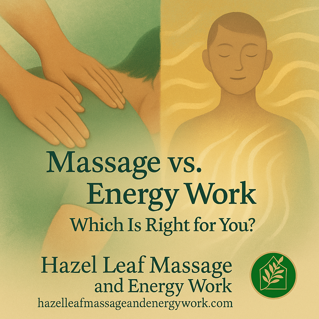 Massage vs. Energy Work: Which Is Right for You? | Hazel Leaf Massage ...