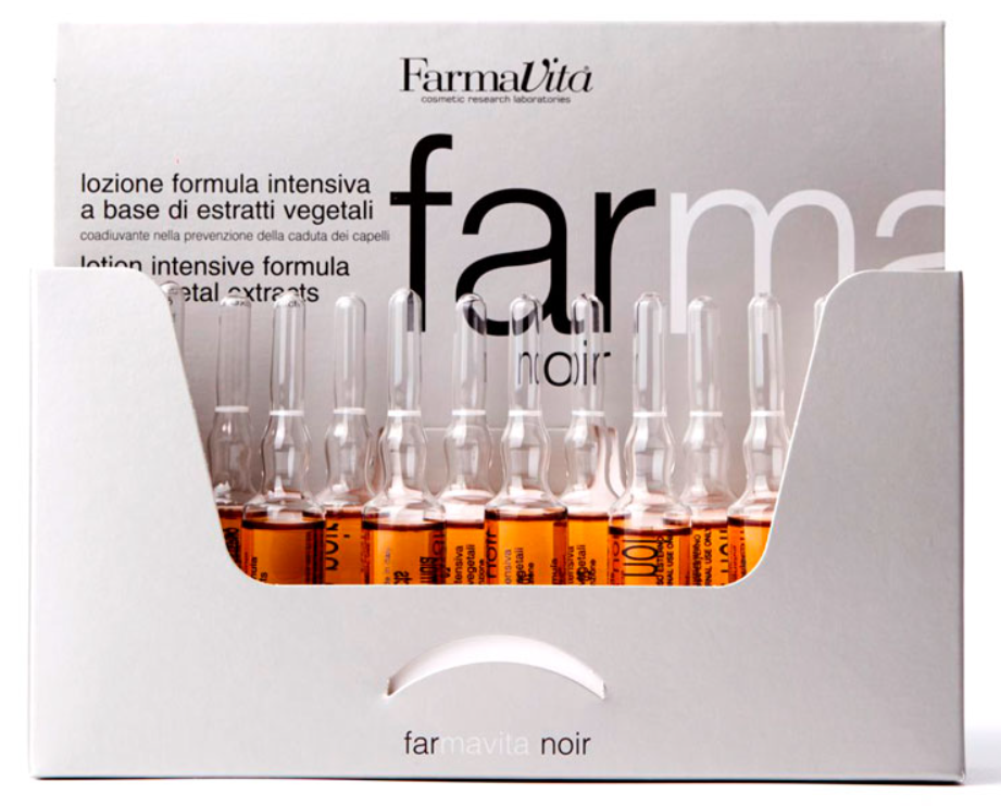 Ампули за мъже против косопад, пърхот и омазняване FARMAVITA NOIR