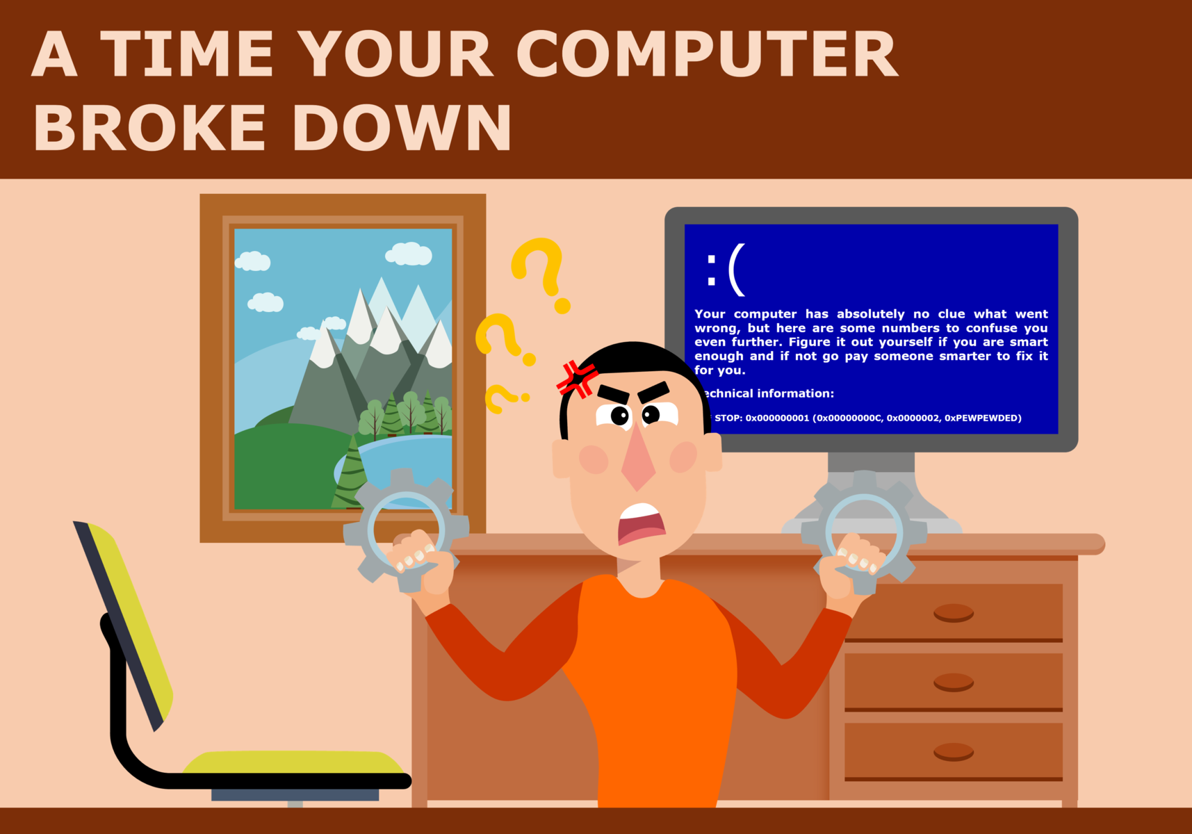 IELTS TOPIC: A Time Your Computer Broke Down