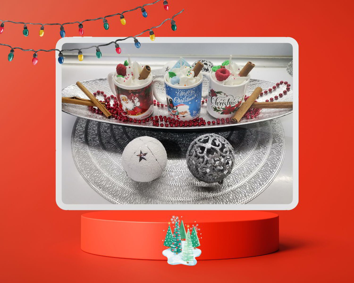 Коледни свещи