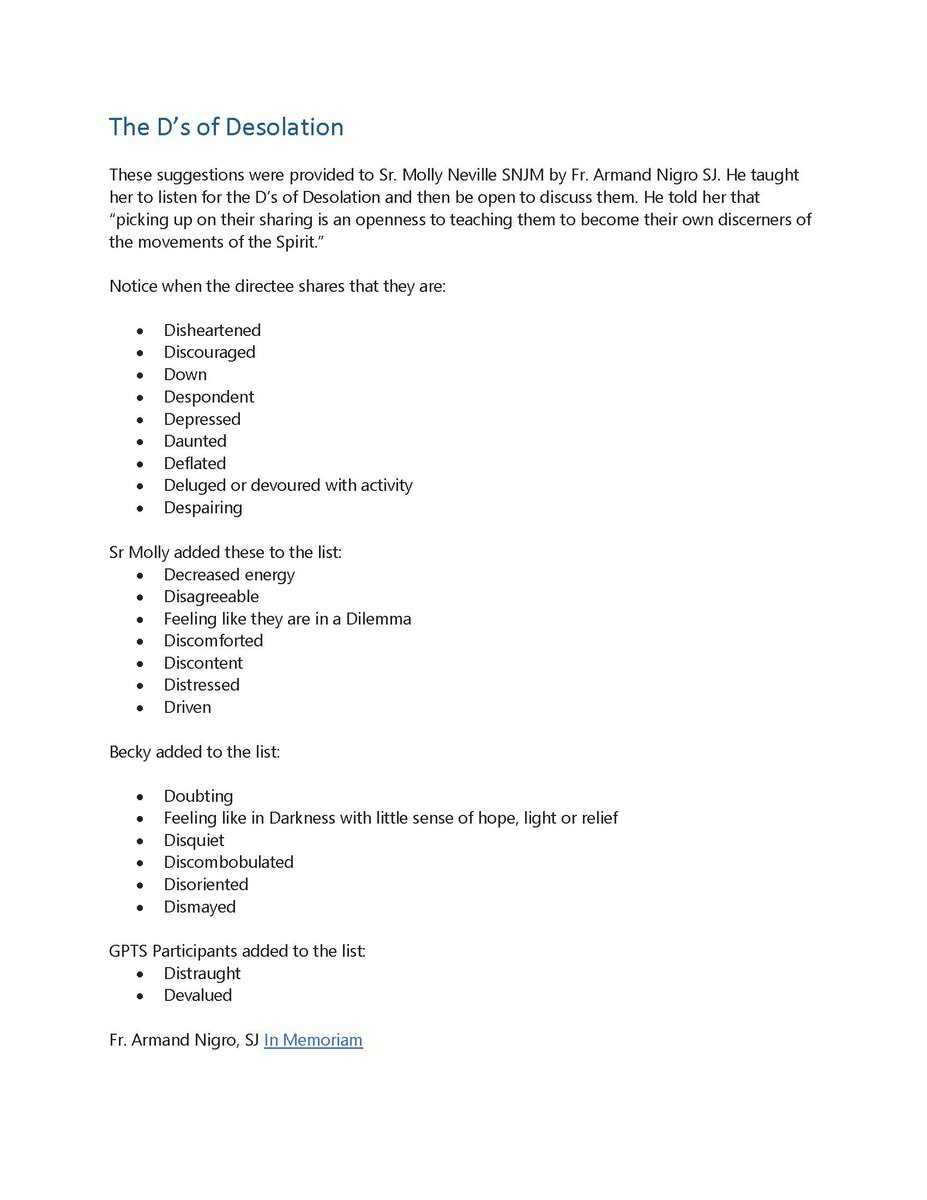 From Desolation to Consolation - What is Desolation?