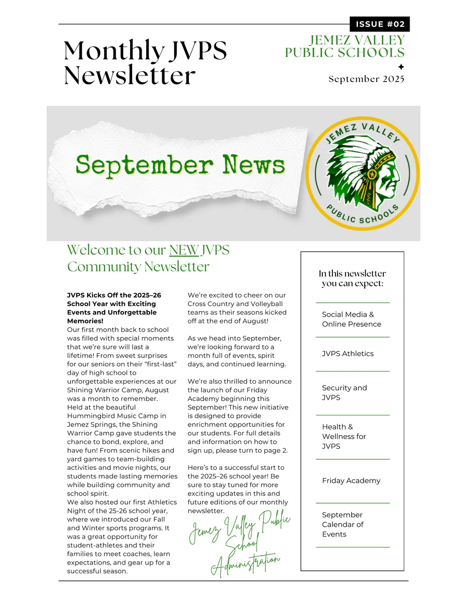 September Newsletter Now Available