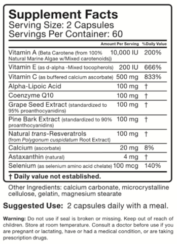 Antioxidant Formula | Evergreen Vitamins