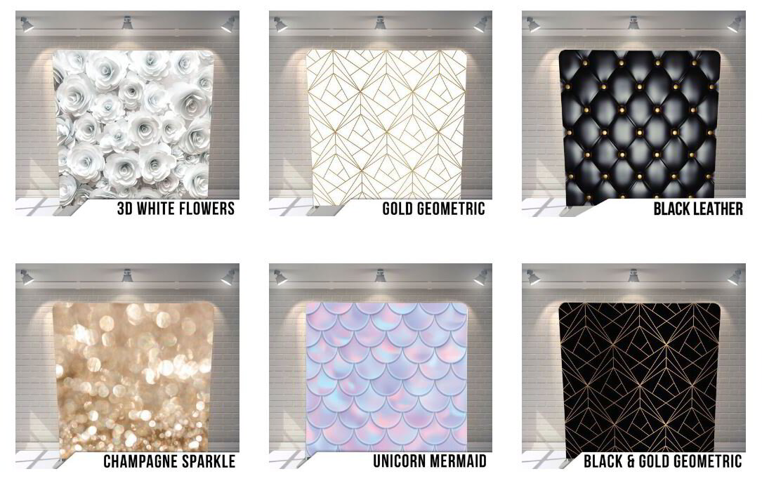 GET CREATIVE WITH YOUR BACKDROP! CHECK OUT THESE 5 BOOTH BACKDROP IDEAS