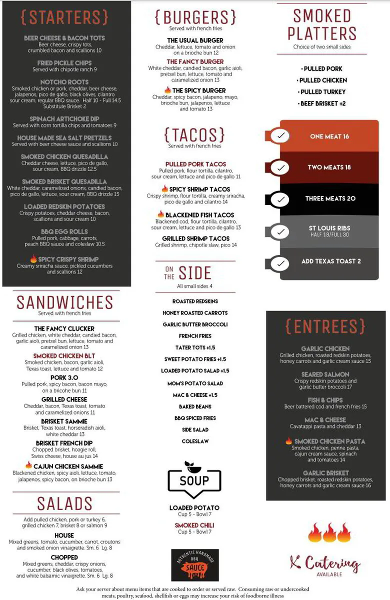 Menu: Roots BBQ of Almont