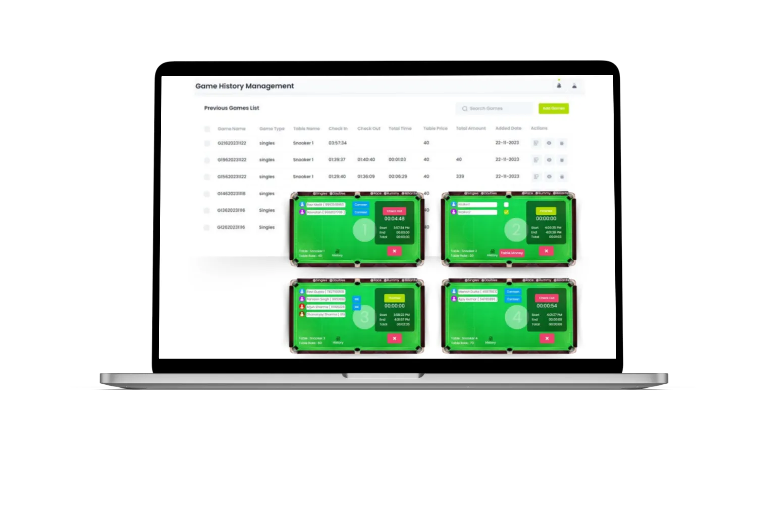 Snooker & Billiards Club Management Software | Snook Heroes