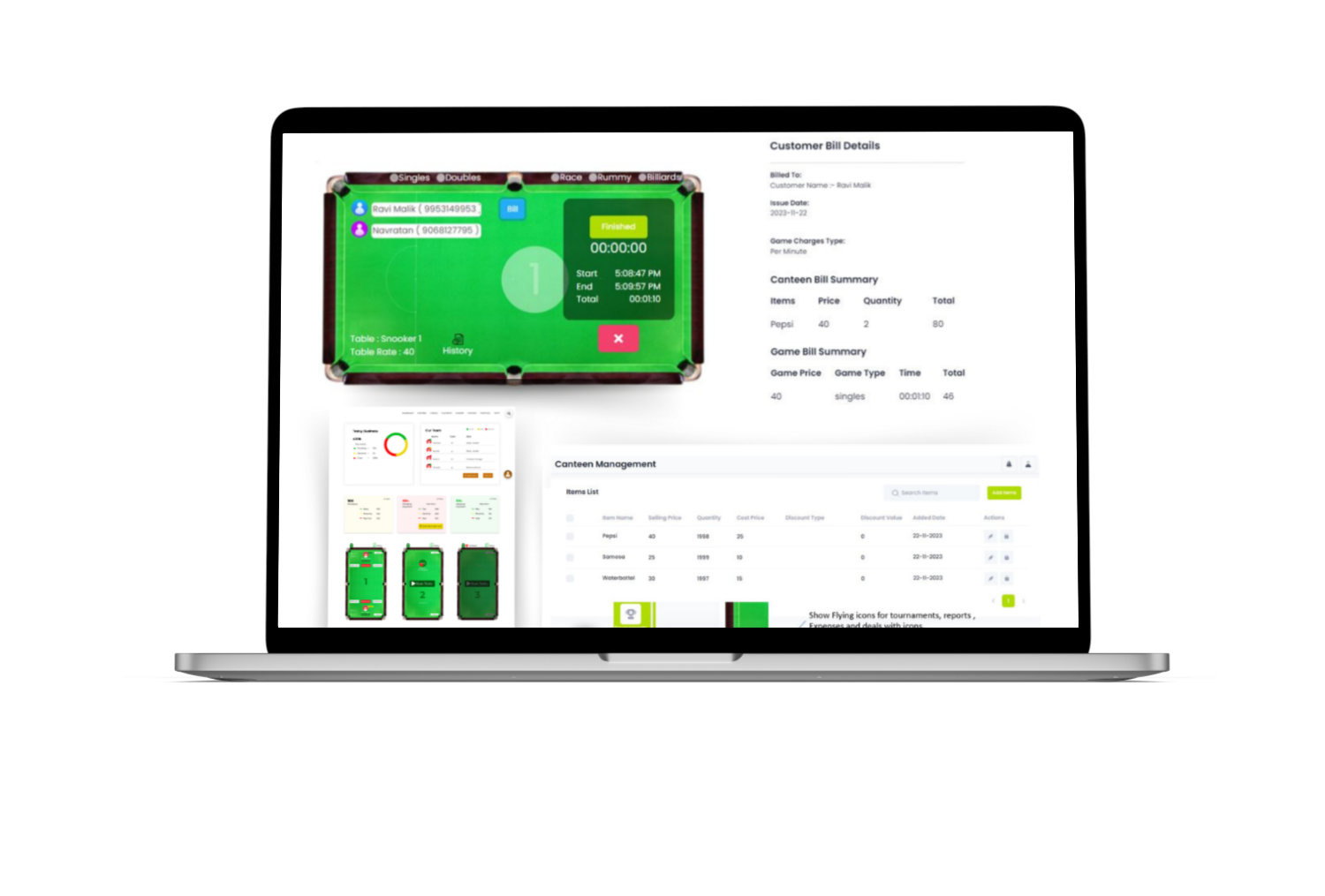 Snooker & Billiards Club Management Software | Snook Heroes