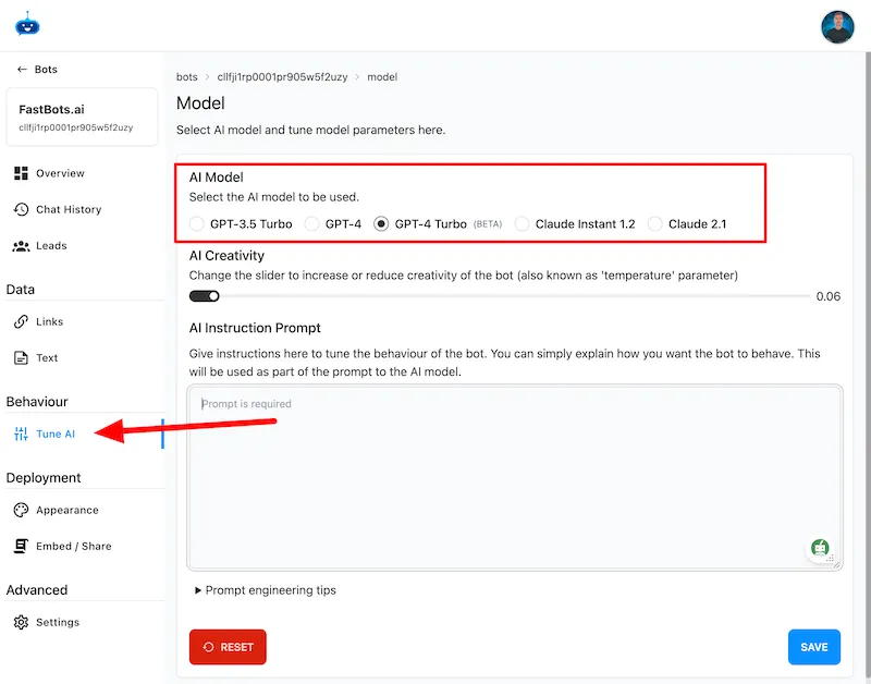FastBots.ai Updates - Meet Claude!
