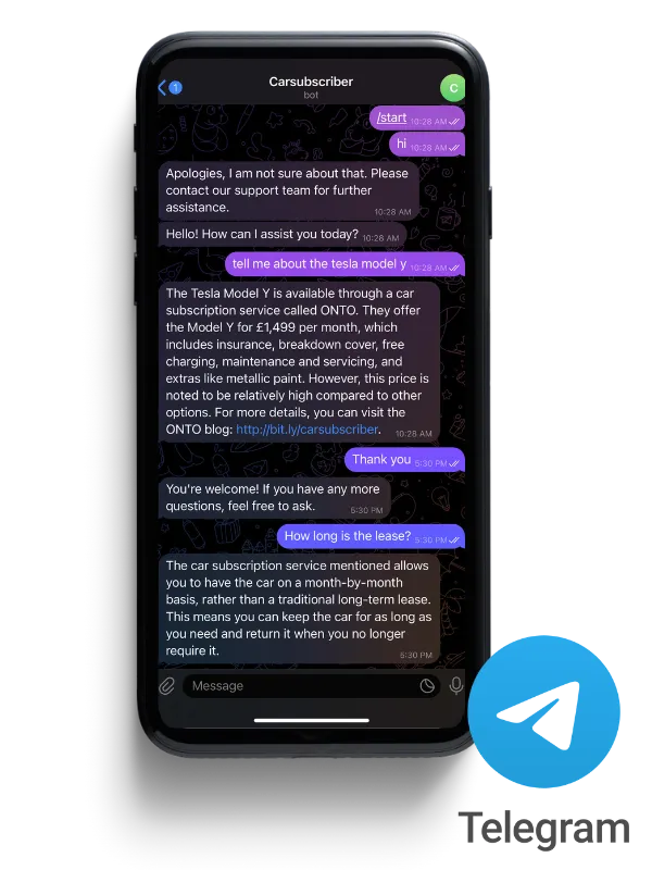 Telegram ChatBot Builder - Chatbot Agent for Telegram