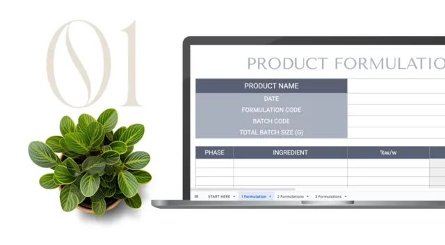 Easy Formulation Calculations