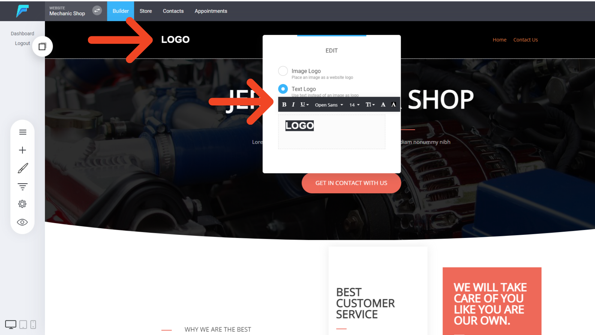 How To Build A Repair Shop Website