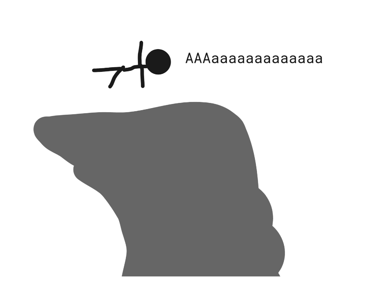 Stick Figures Jumping Off Cliffs