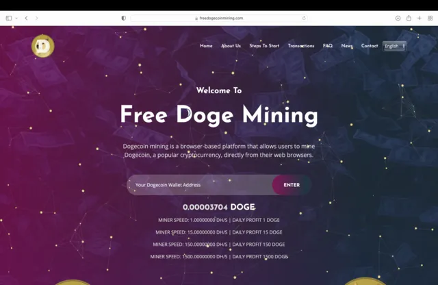 Doge Mining Website - Start Doge Coin Mining Today!