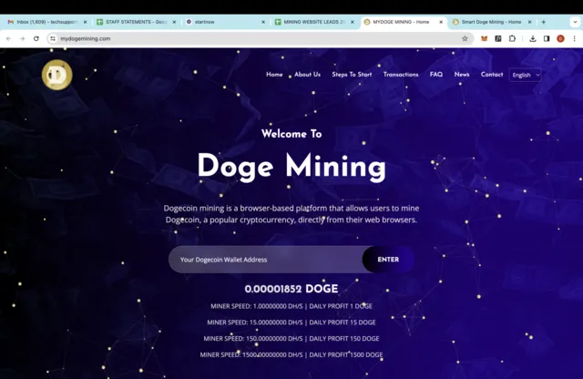 Doge Mining Website - Start Doge Coin Mining Today!