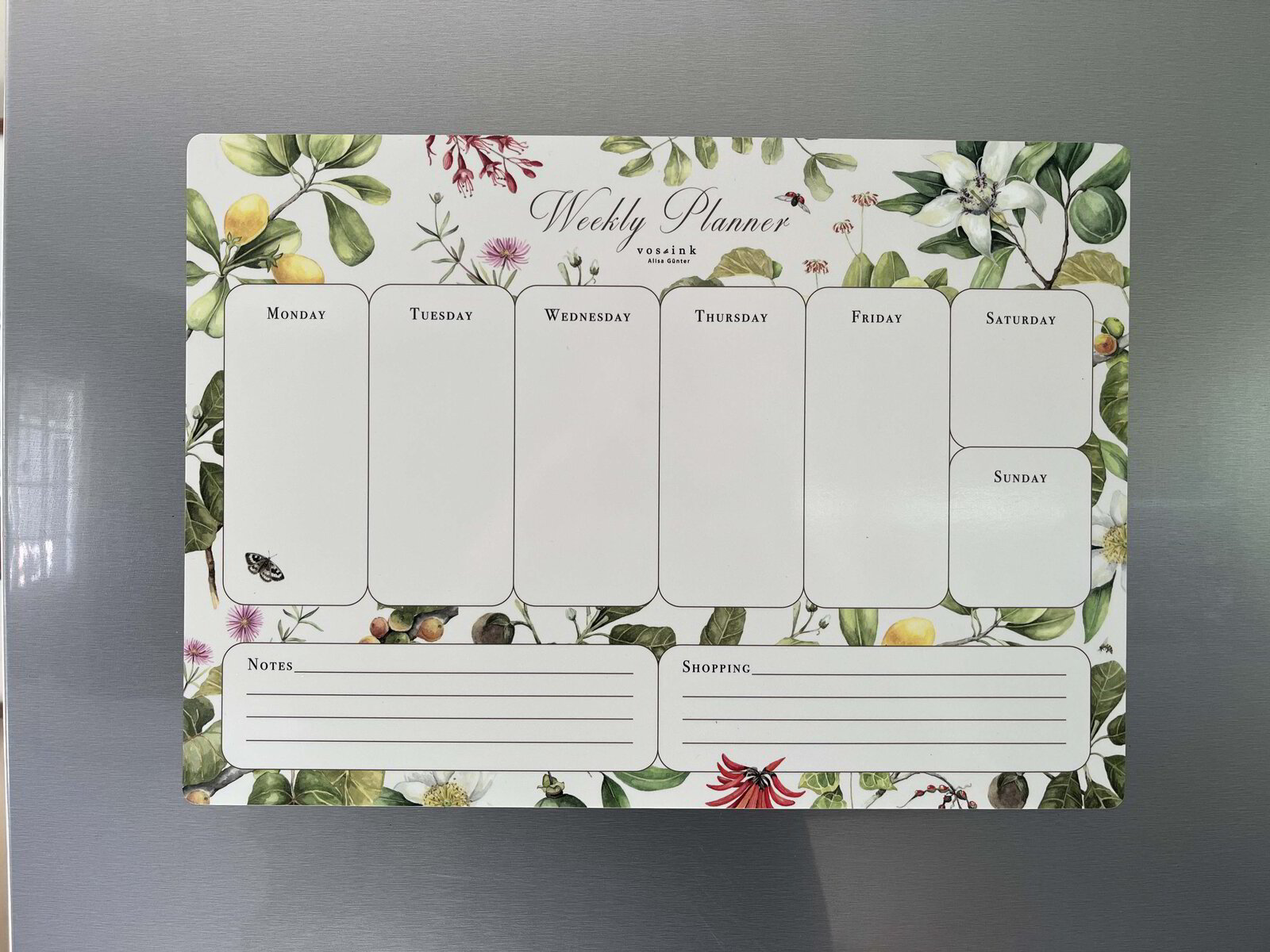 Weekly Planner Magnet - A3 Size