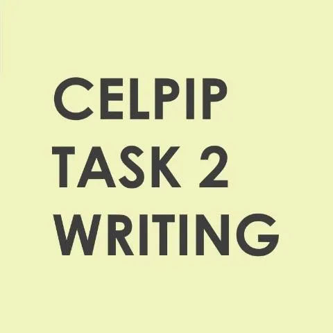 CELPIP Sample Writing Topics and Sample Answer
