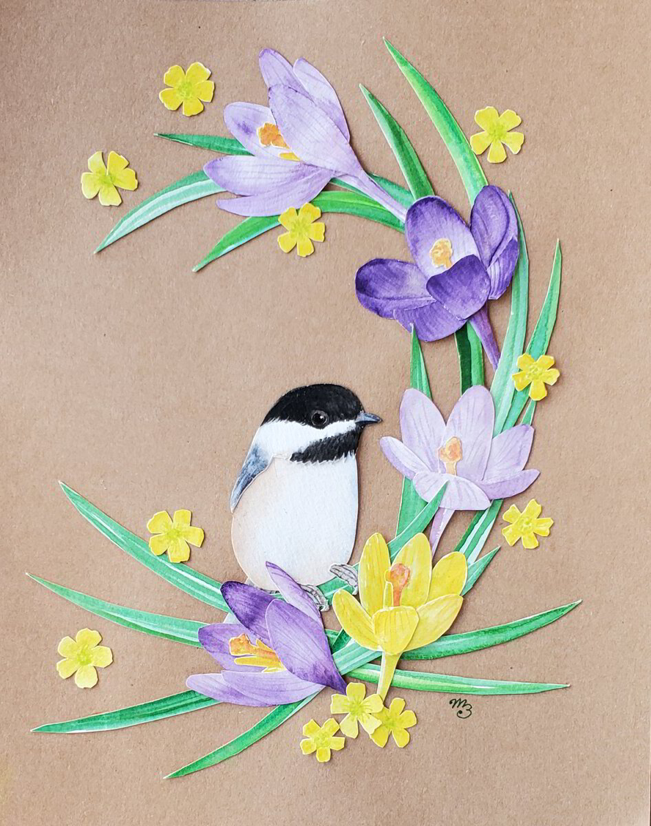 Birds With Crocus