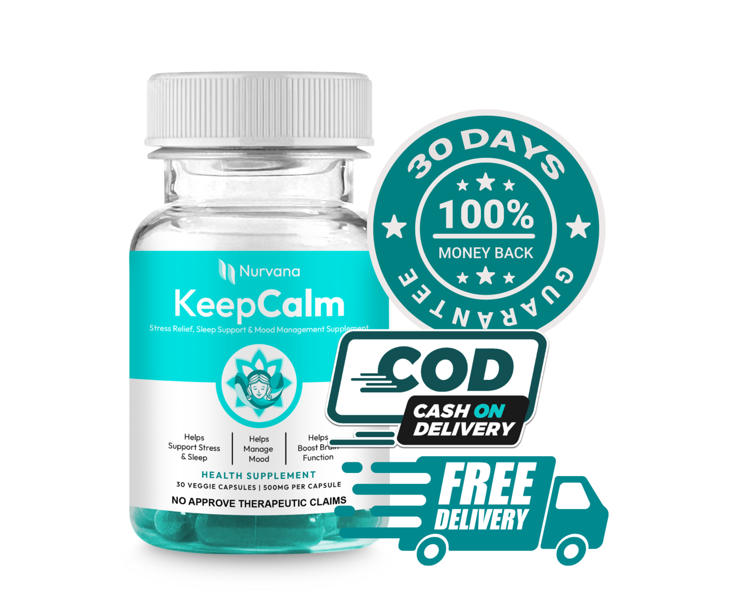 1 Bottle of KeepCalm (30 Days Supply)