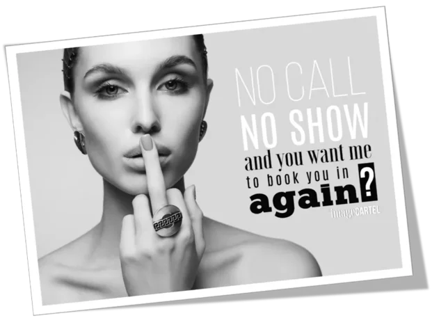No Show Poster for Nail Technicians | The Image Cartel