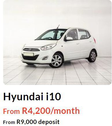 Rent to Own Cars in Western Cape | Rent to Buy Cars in Cape Town