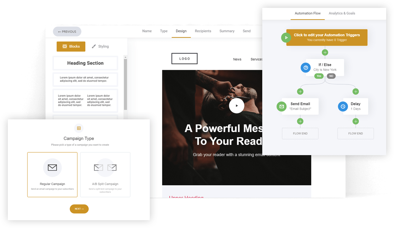 Email Marketing and Automations from Simvoly