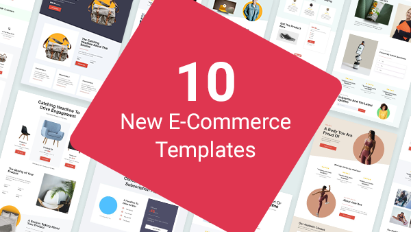 10 New Online Store Templates & Sales Funnels Designs [Part 2]