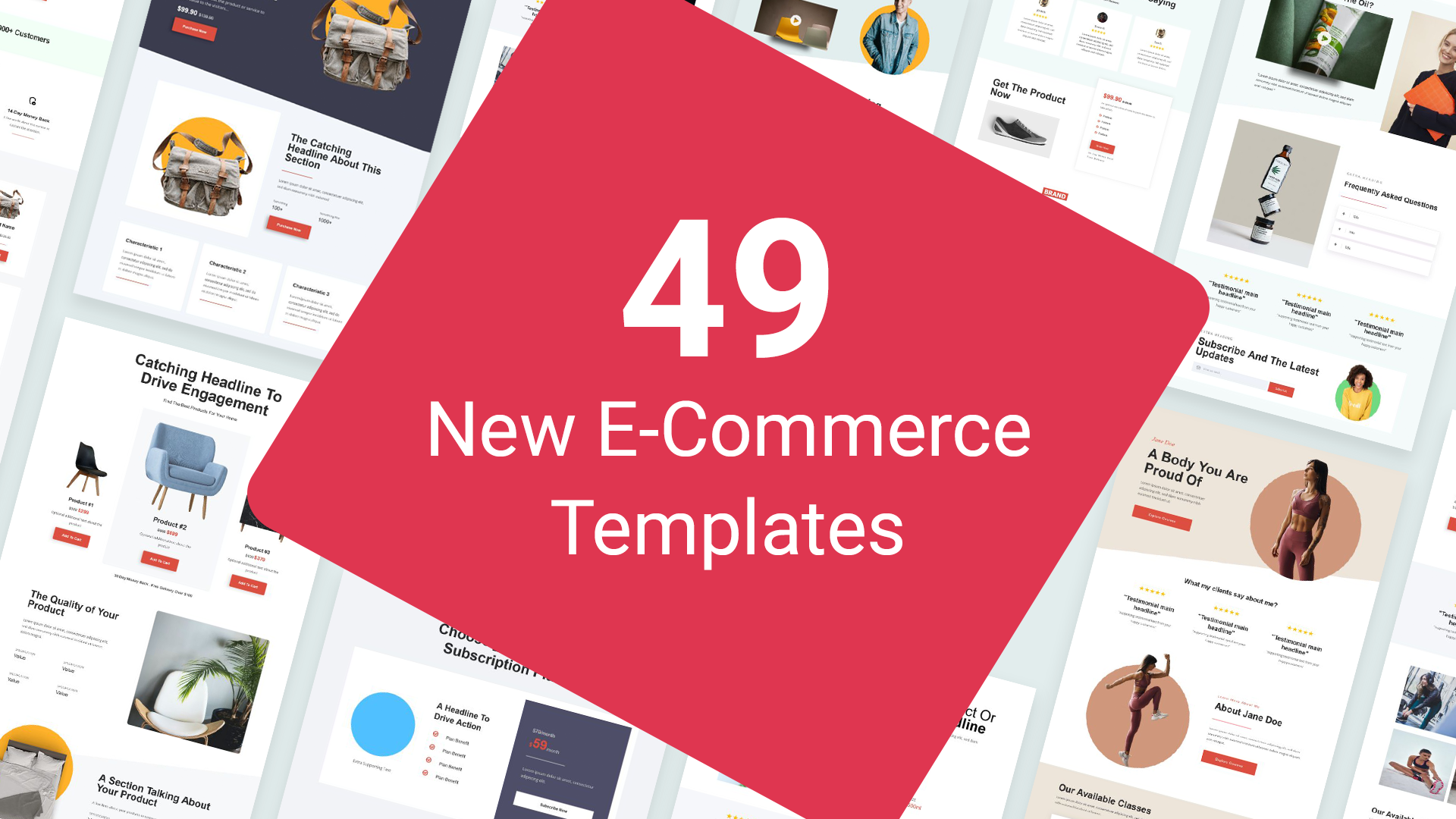 49 New E-Commerce Templates For Creating Your Online Store