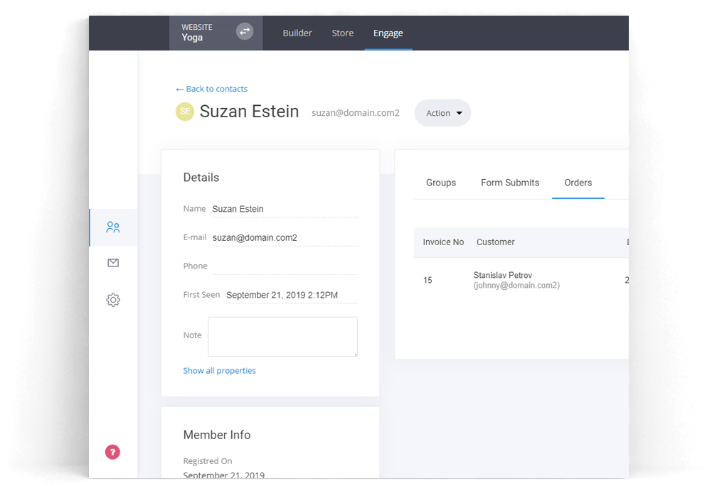 Engage - Your Own Free CRM for your Website and Funnels