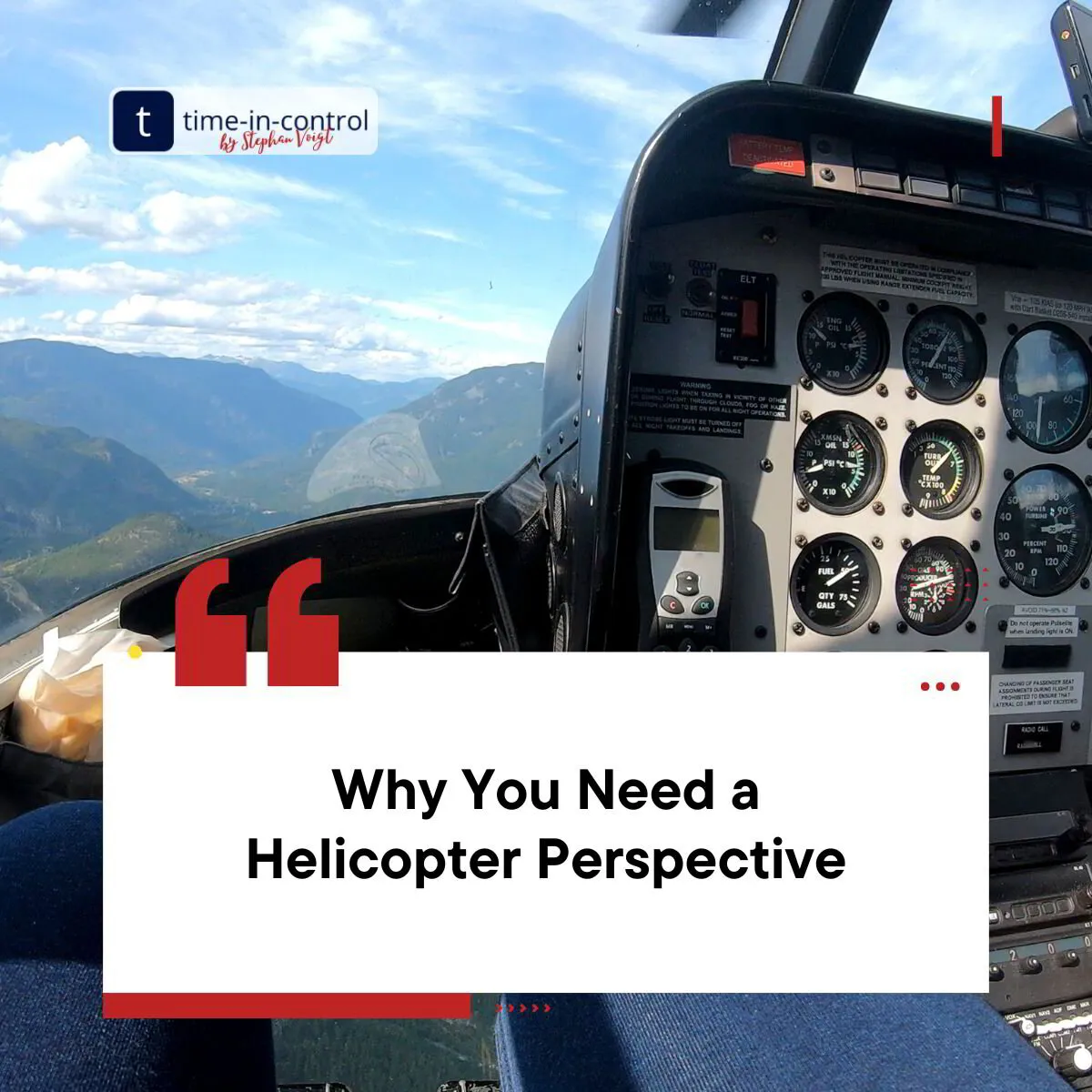 The Helicopter Perspective: Why You Need Time to Work on the Business ...