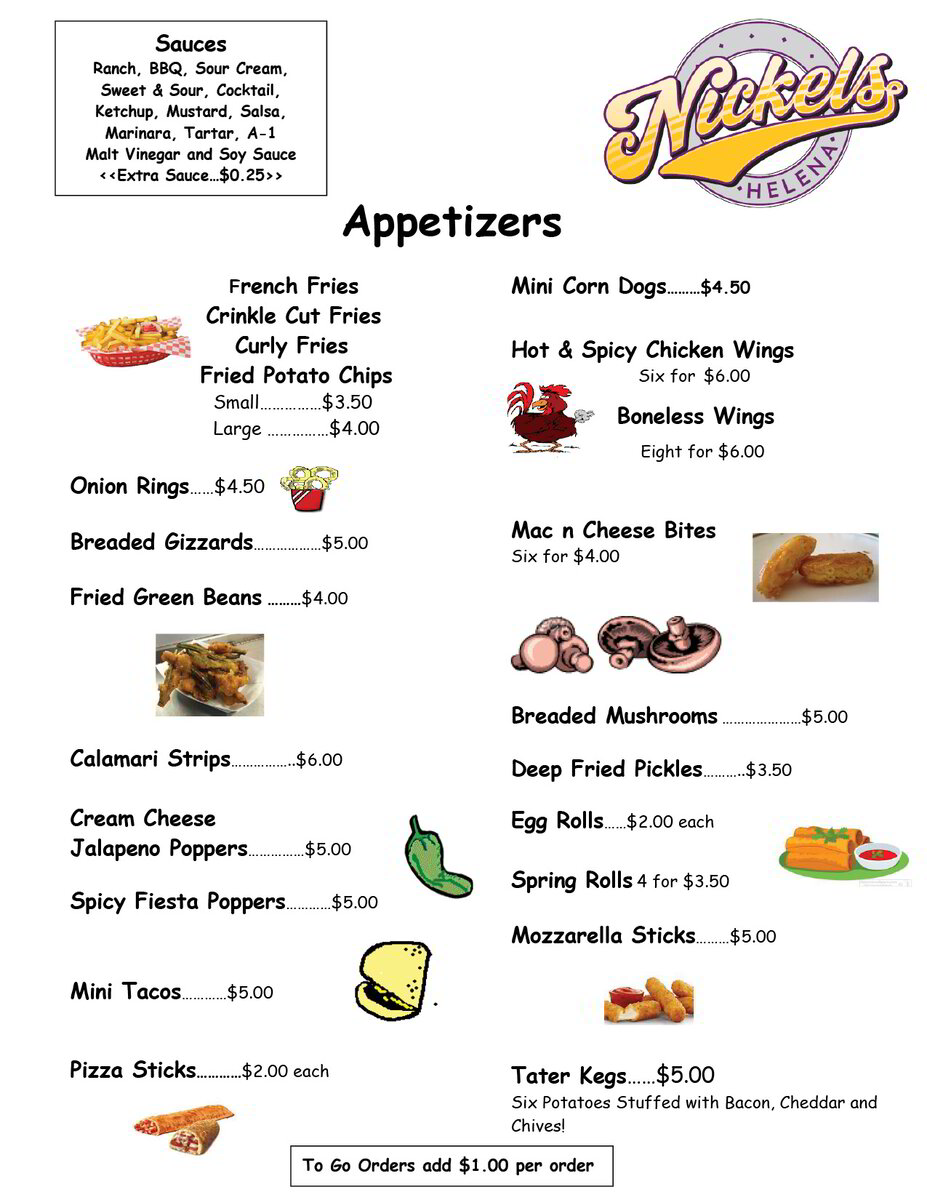 Gaming Helena Montana | Nickels Gaming Parlour | Food & Drinks