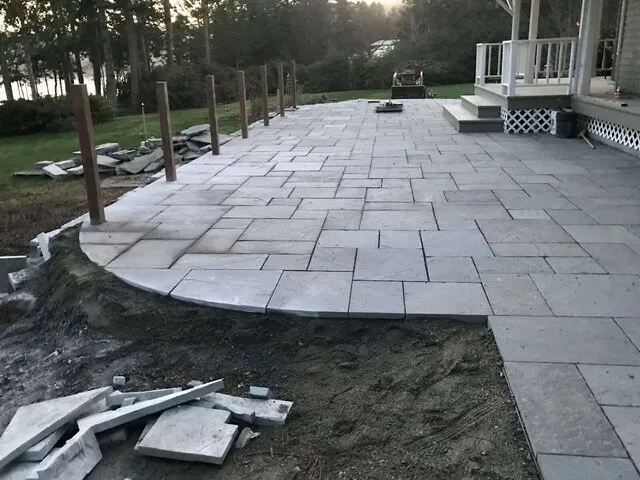 Beehive Stone Masonry | Dry Set Dimensional Bluestone Patio