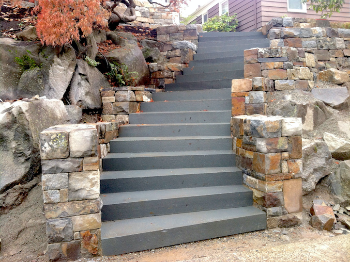 Beehive Stone Masonry | Entryway Stairs