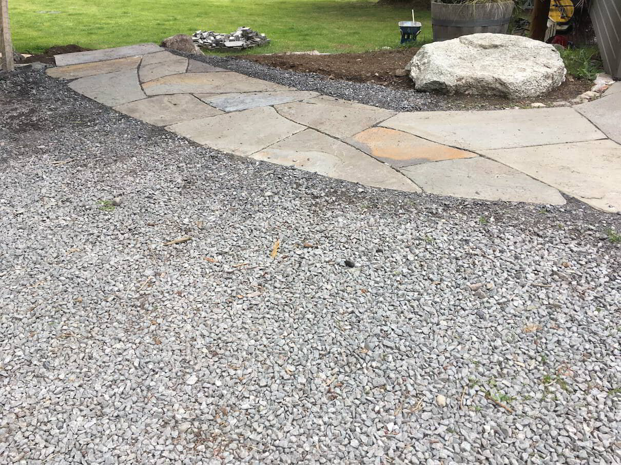 Beehive Stone Masonry | Dry Set Irregular Flagstone Pathway