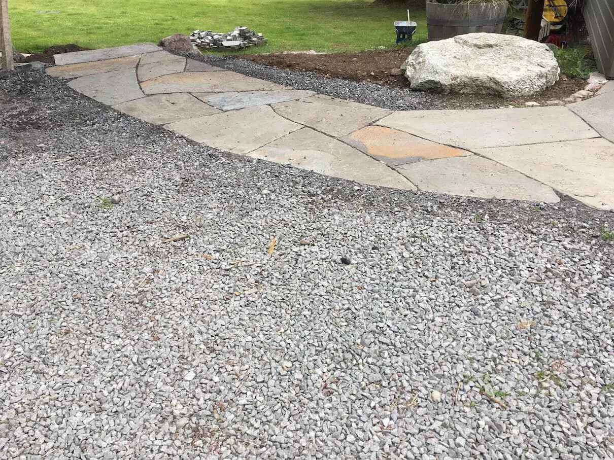 Beehive Stone Masonry | Dry Set Irregular Flagstone Pathway