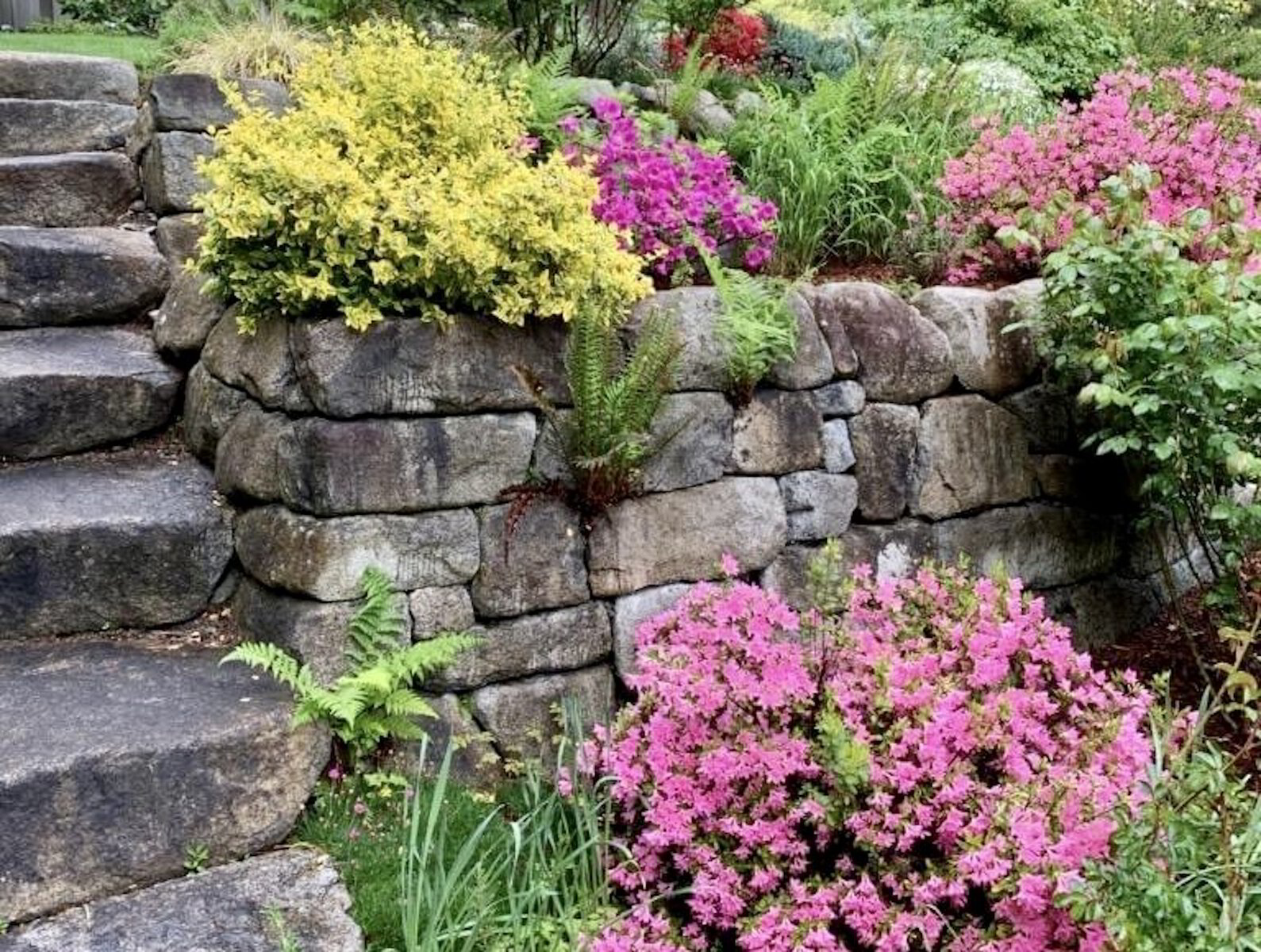 Beehive Stone Masonry | Dry Stack Retaining Wall and Stairs