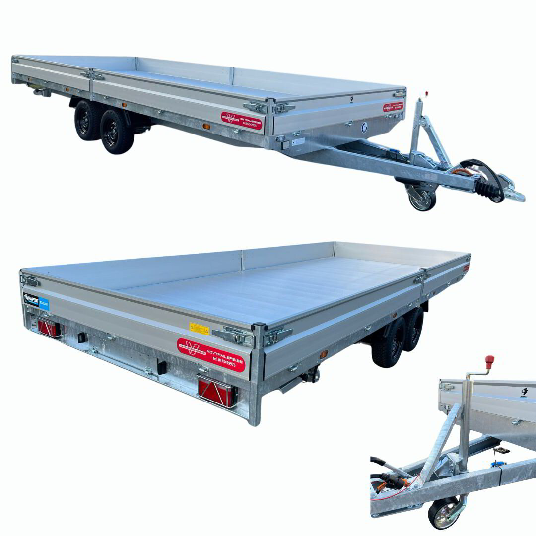 Hapert Azure H-2 Plateauwagen | 605x220cm | 3500kg Geremd | Aluminium ...