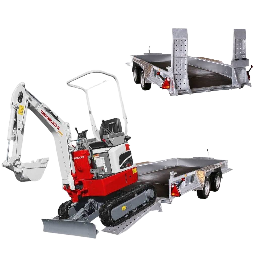 Machinetransporter - Variant 3518 B4 400x180 cm 3500kg Alu vloer ...