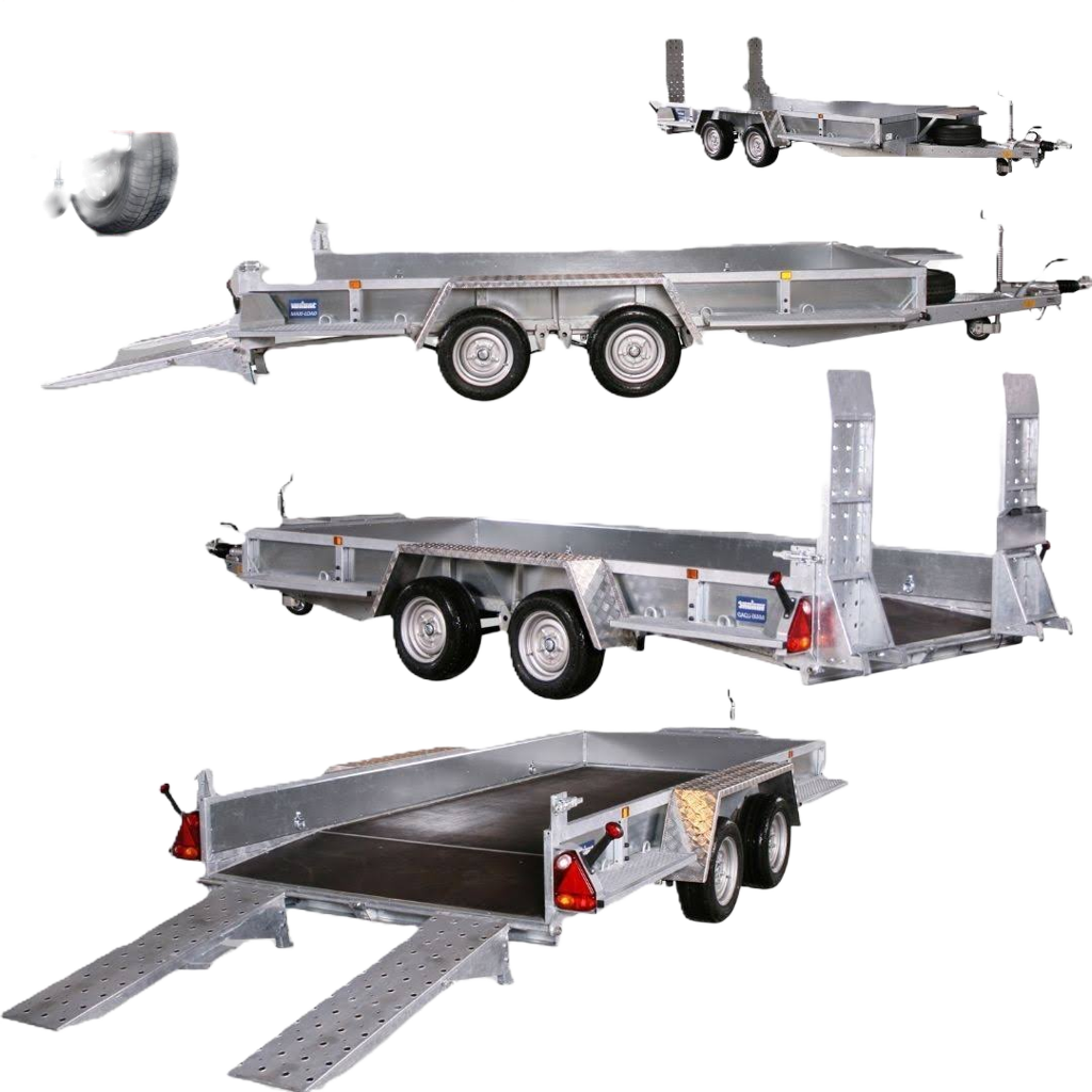 Machinetransporter - Variant 3518 B4 400x180 cm 3500kg Alu vloer ...