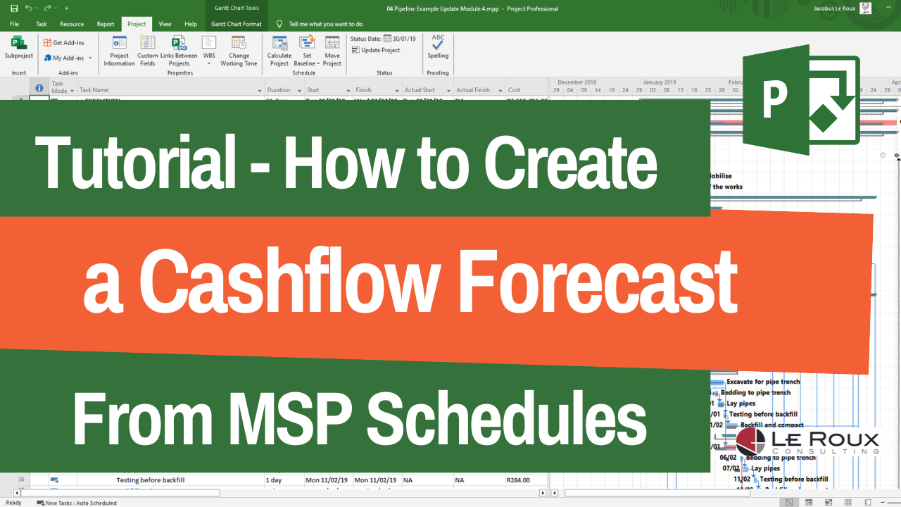 How to Generate a Cashflow (S-Curve) from your Microsoft Project ...